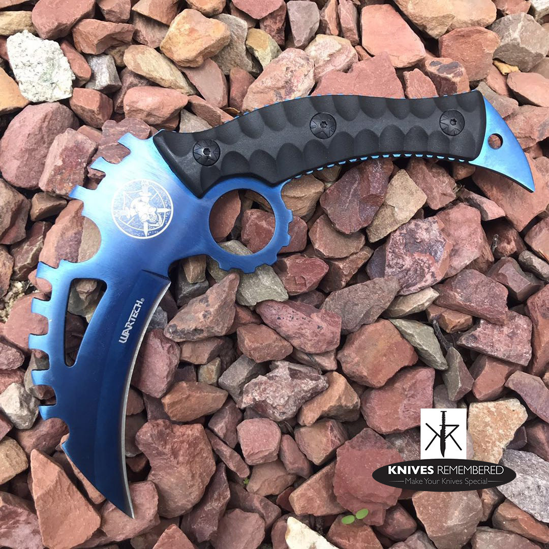 8.5" Full Tang Tactical Karambit Combat GEAR HIKING Fixed Razor Blade ...