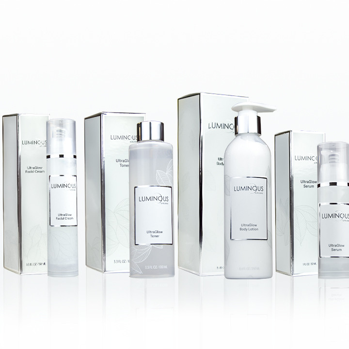 Luminious New UltraGlow Set - Serum, Lotion, Cream & Toner - For Bright ...