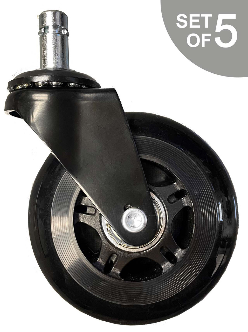 Rollerblade Style Wheels - Office Chair Soft Casters - Hard Floors ...