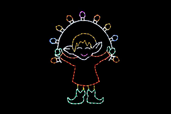 Rope Jumping Elf Christmas Decoration | Christmas Cottage