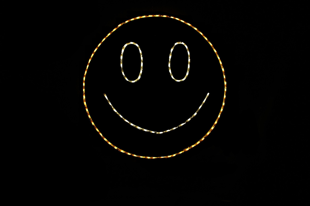 Smiley Face Christmas Light Display | Christmas Cottage Lights
