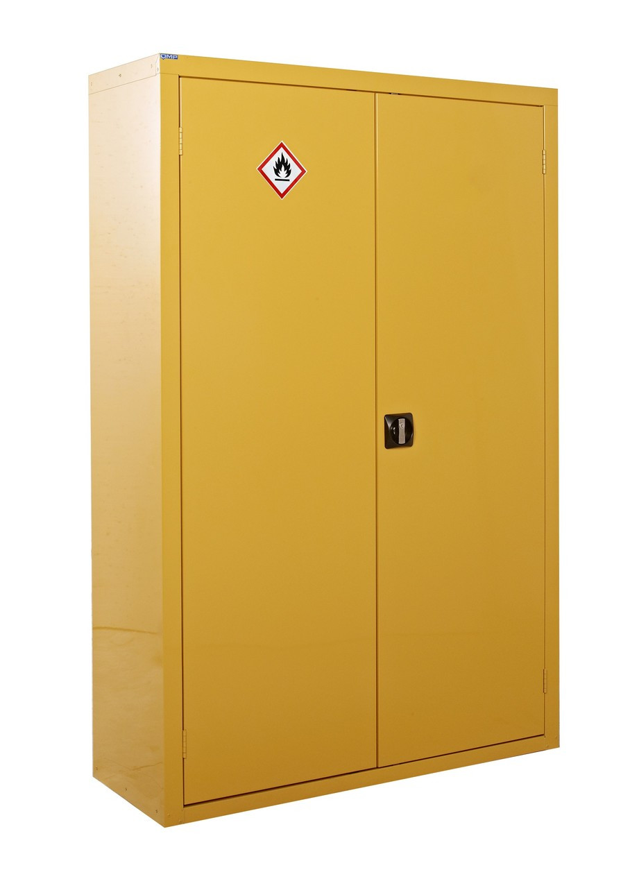 1800 X 1200 X 460 YELLOW HAZARDOUS COSHH CABINET - COSHH-SAFETY-PRODUCTS