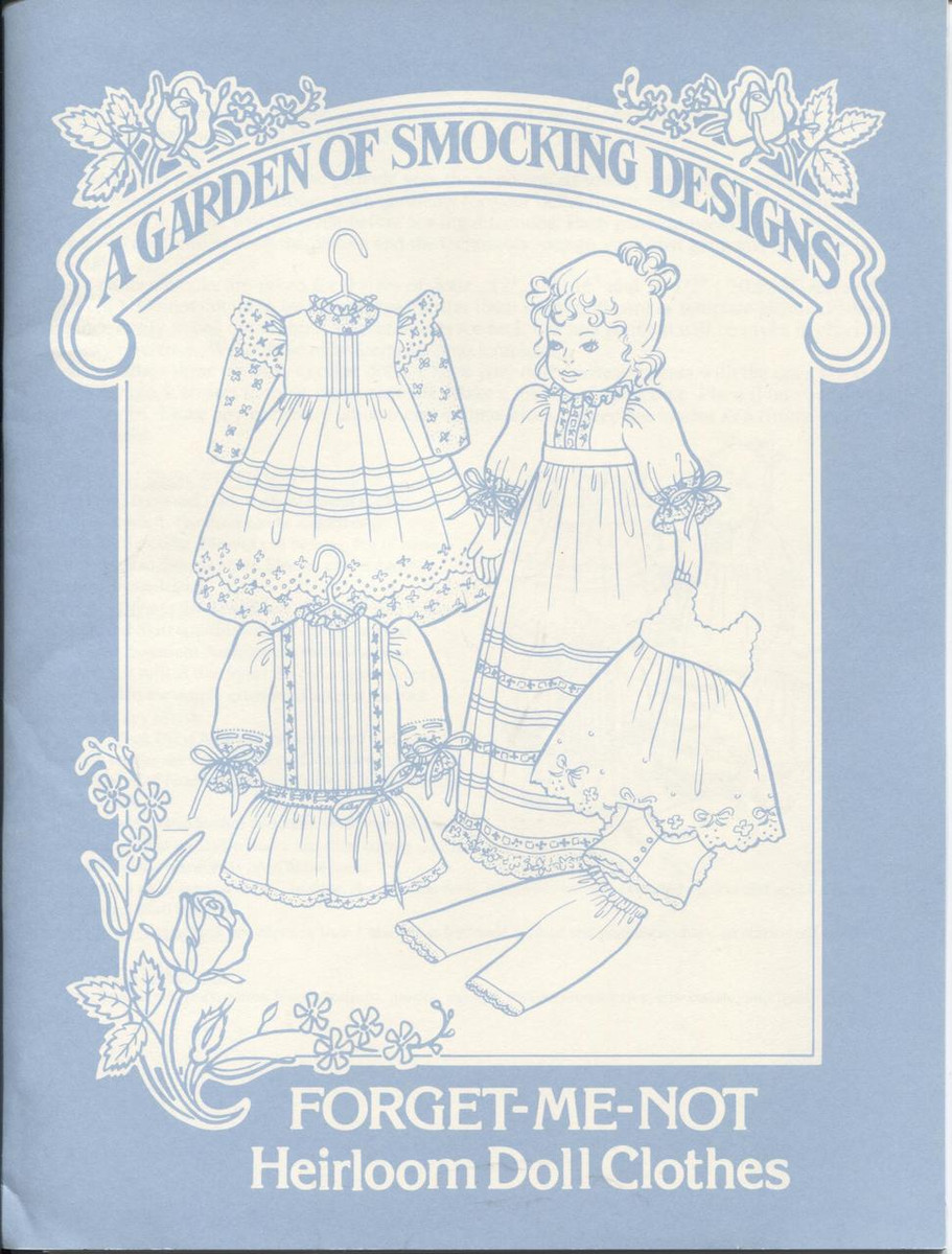 Forget-Me-Not dolls clothes Pattern by Garden of Smocking Designs