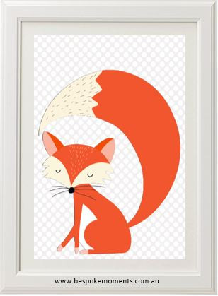 Sleepy Boy Fox Print - Bespoke Moments