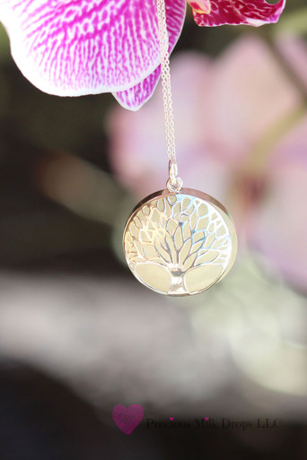 Tree Of Life with Breast Milk Bezel - Precious Milk Drops