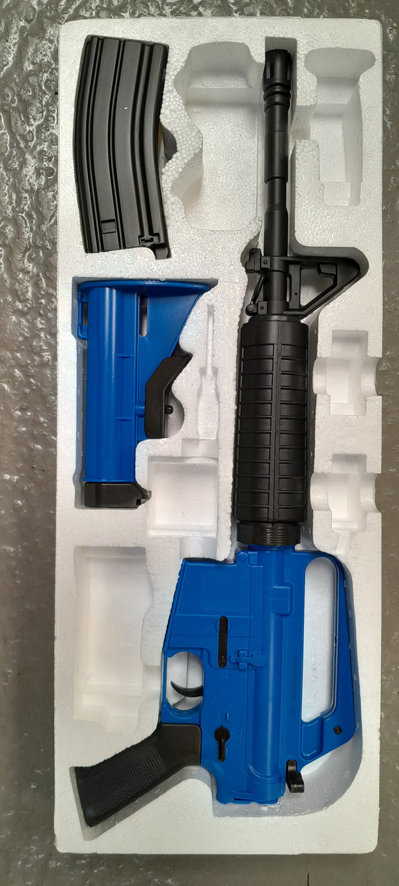 Well M4 711 Airsoft Spring Rifle in Blue - bbguns4less