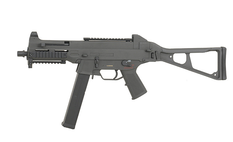 Double Eagle M89 UMP 45 Electric Airsoft Gun in Black - bbguns4less