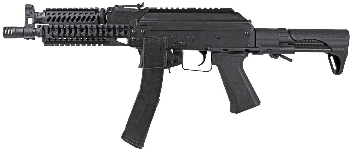 LCT Airsoft PP-19-01 Vityaz Submachine Gun 9MM AEG with EBB in Black ...
