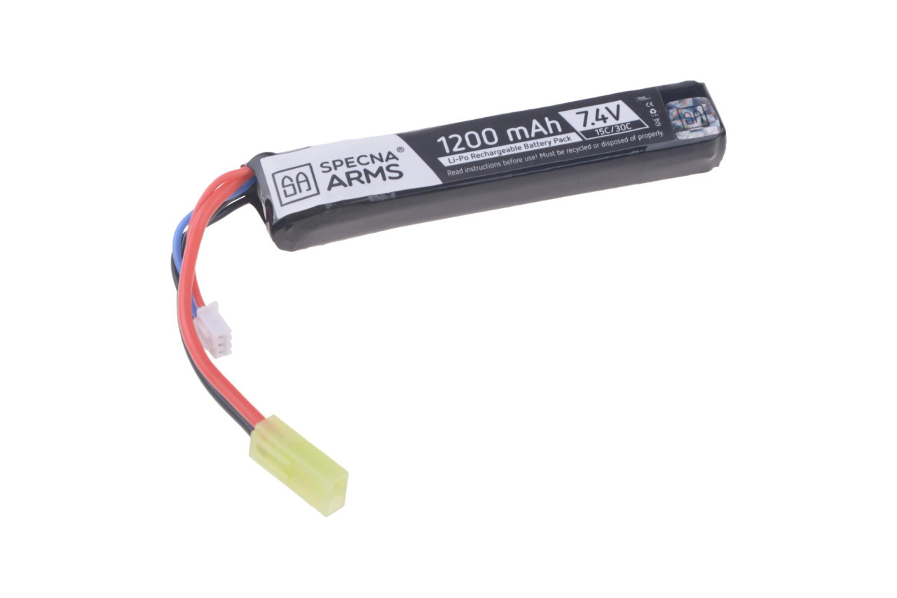 Specna Arms LiPo 7,4V 1200mAh 15/30C Battery - bbguns4less