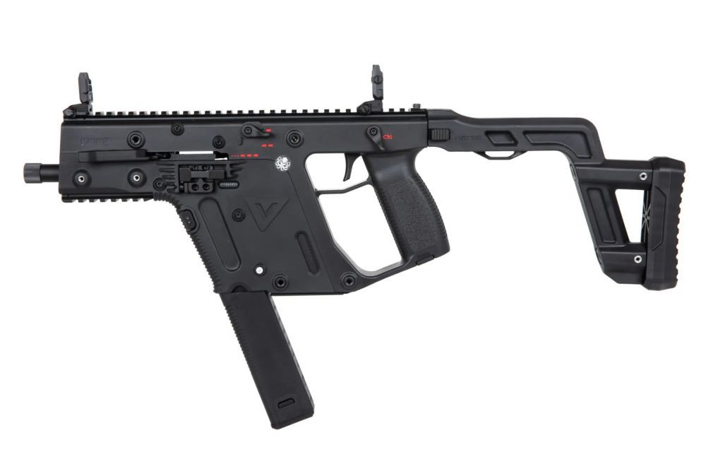 Kriss Vector Gas Blowback SMG Sub Machine Gun in Black (Krytac ...