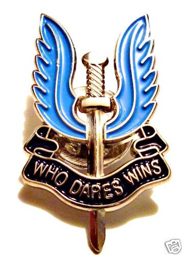 SAS Enamel pin "WHO DARES WINS" badge - bbguns4less