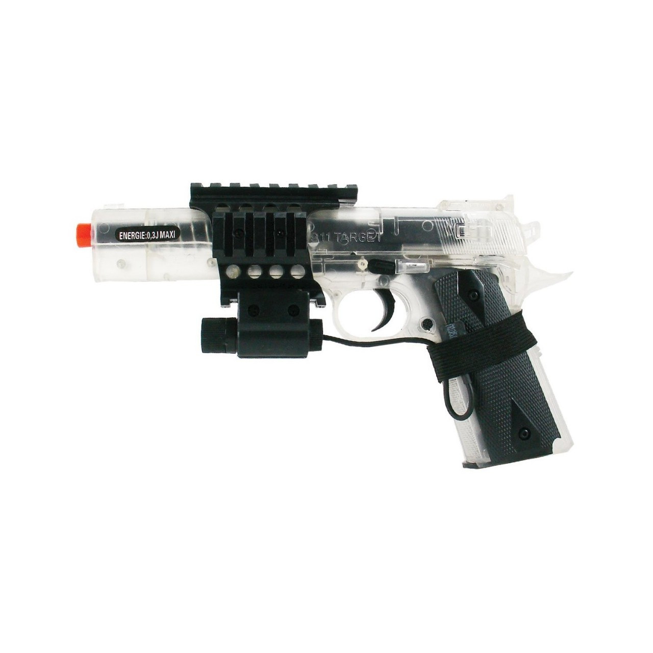 Colt 1911 with free laser Spring Powered bb gun - bbguns4less