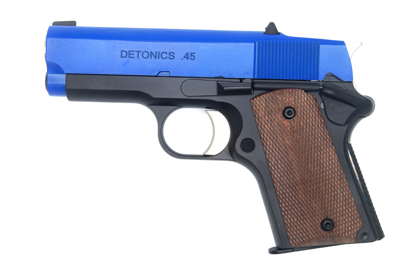 Army Armament R45 Detonics .45 GBB Full Metal pistol in blue - bbguns4less
