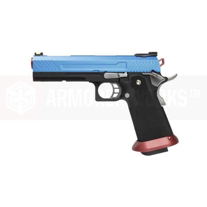Armorer Works Custom Hi-Capa Blue Slide Red Barrel - bbguns4less