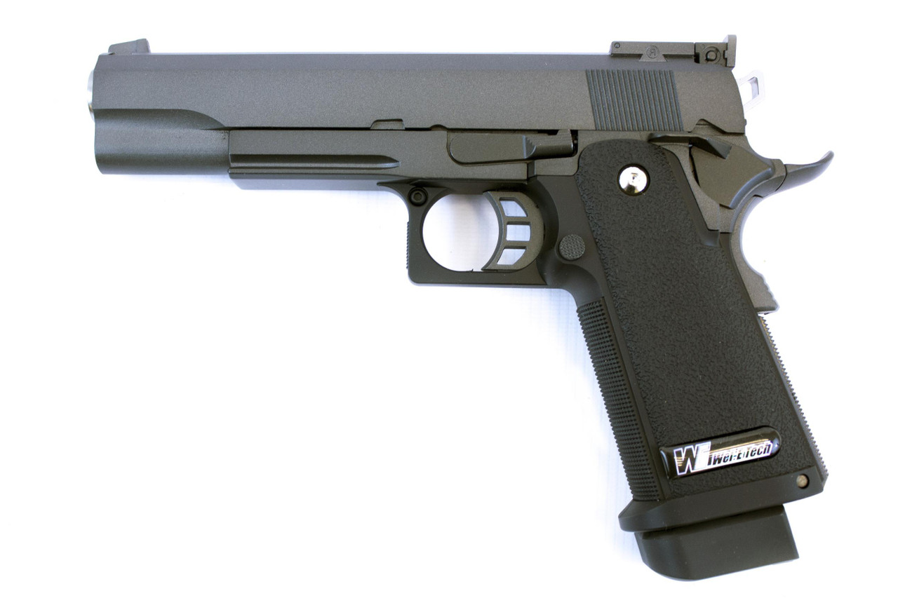 WE Tech Hi-Capa 5.1 R Version GBB Airsoft Pistol in Black - bbguns4less