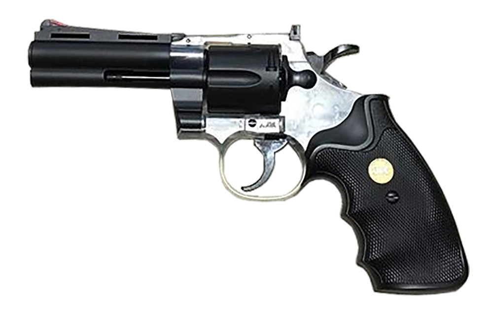 Blackviper Spring Revolver with Mid Size Barrel in Black - bbguns4less