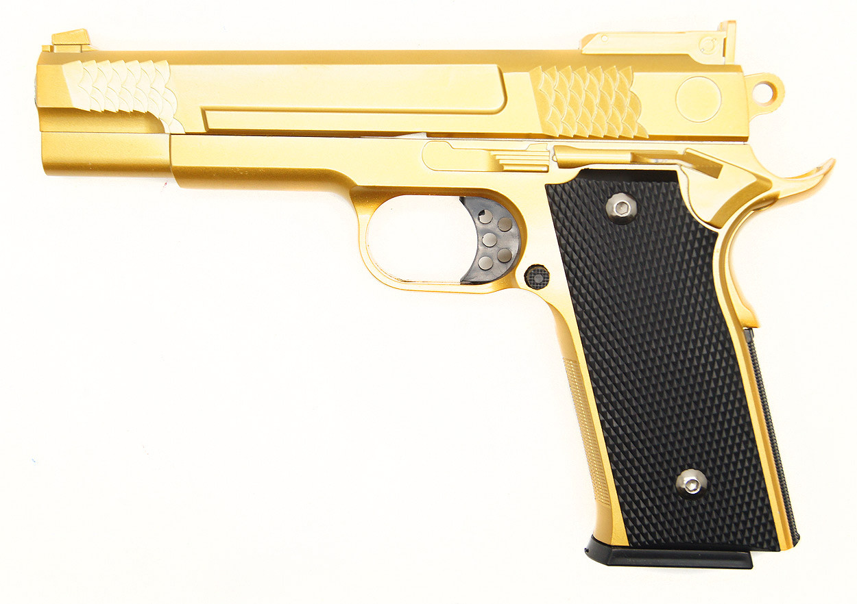 Galaxy G20 Full Scale M945 Pistol in Full Metal in Gold - bbguns4less