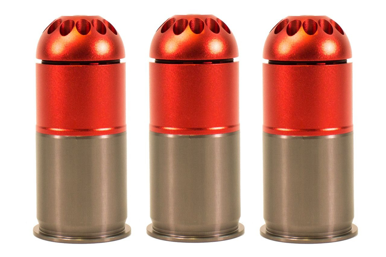 Nuprol 40mm Gas Grenade 96 Round in Orange (3 pack) - bbguns4less