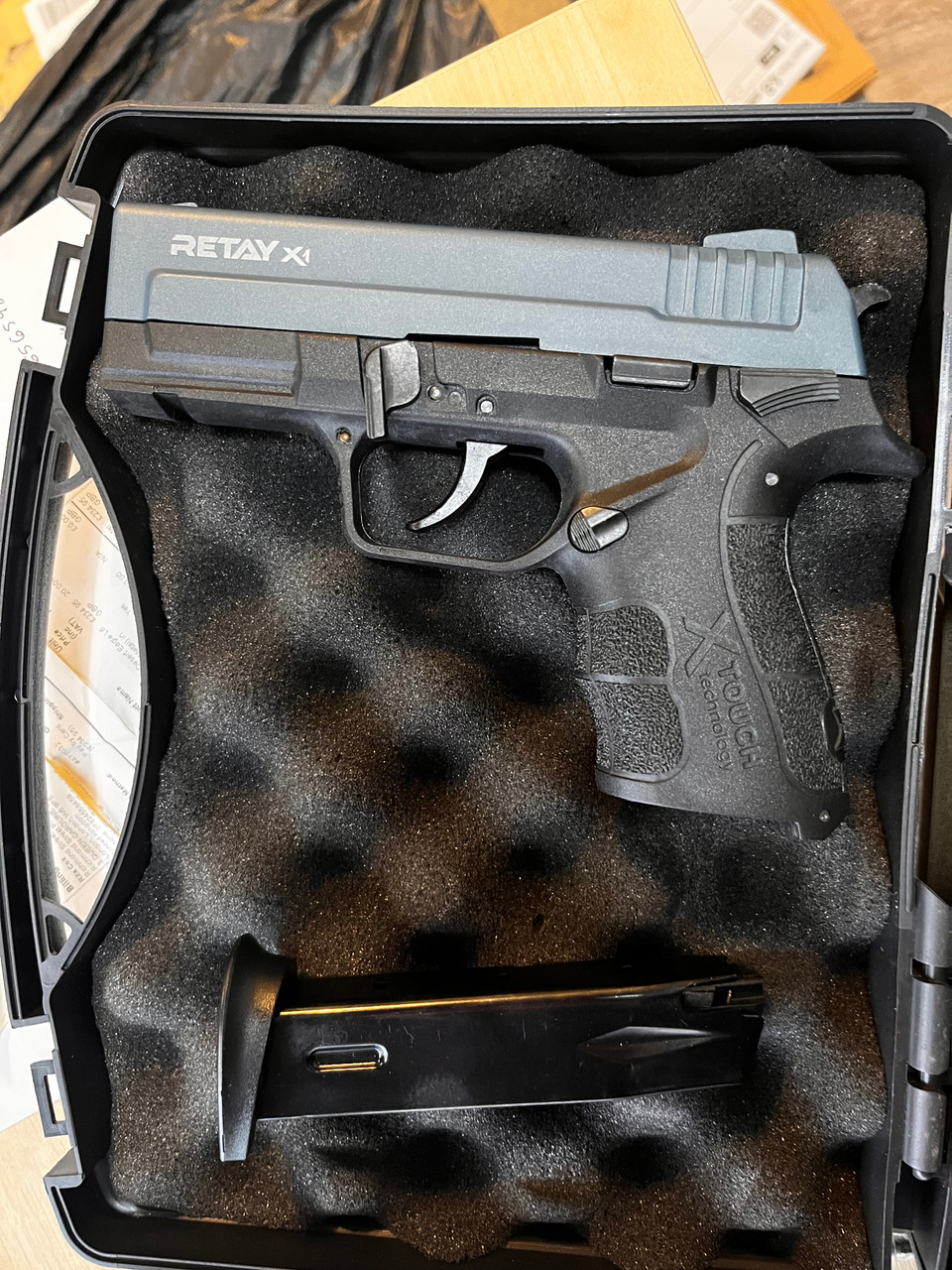 Retay X1 - 9MM Blank Firing Pistol in Blue - bbguns4less