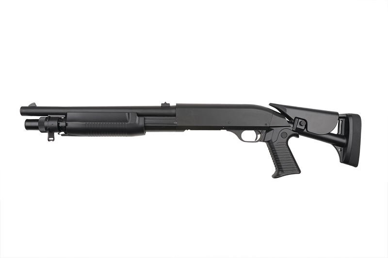 CYMA CM363 Benelli M3 (Super 90) Shotgun in Black - bbguns4less