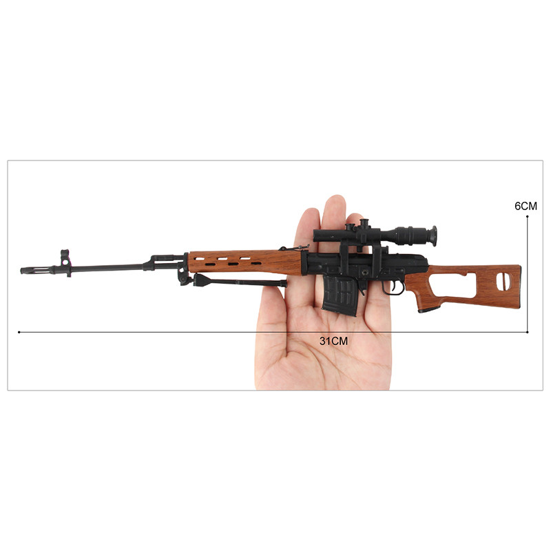 Russian Dragunov SVD Die Cast Toy Sniper Replica 3:1 scale - bbguns4less