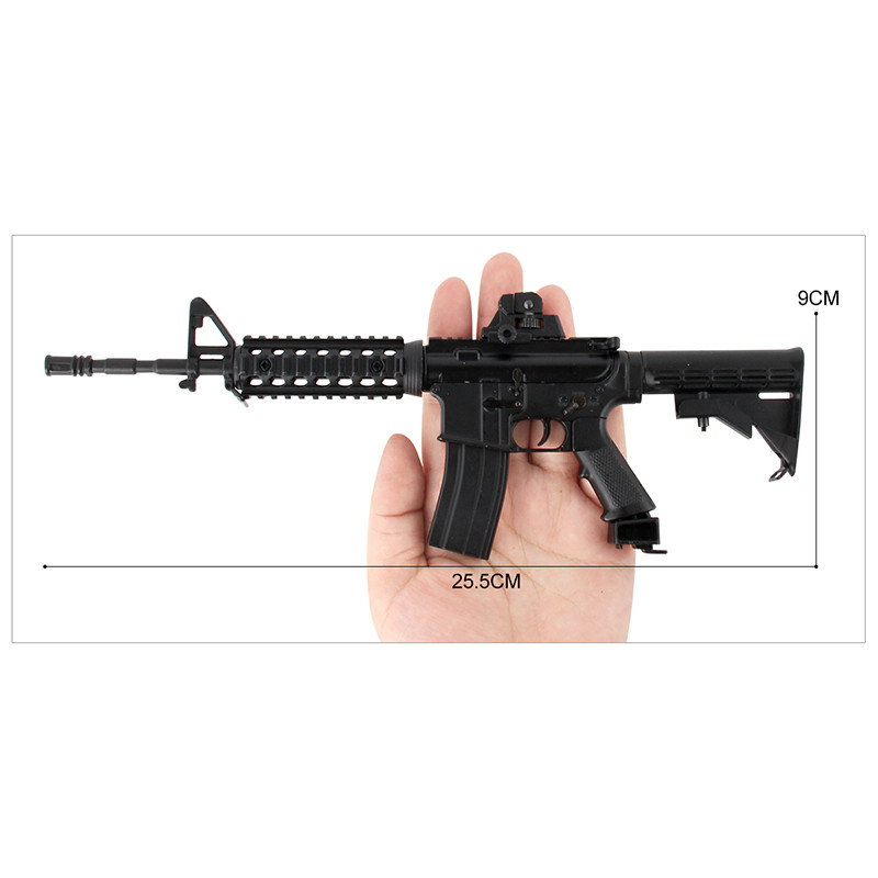 Colt M4A1 Die Cast Toy Sniper Replica 3:1 scale in Black - bbguns4less