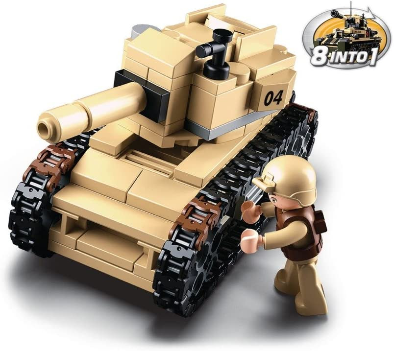 Sluban Military Bricks - Mini Desert Tank - B0587B - bbguns4less