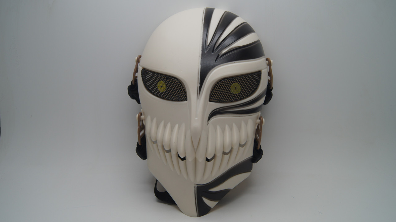 BLACK AND WHITE INVADER - FULL FACE MASK - bbguns4less