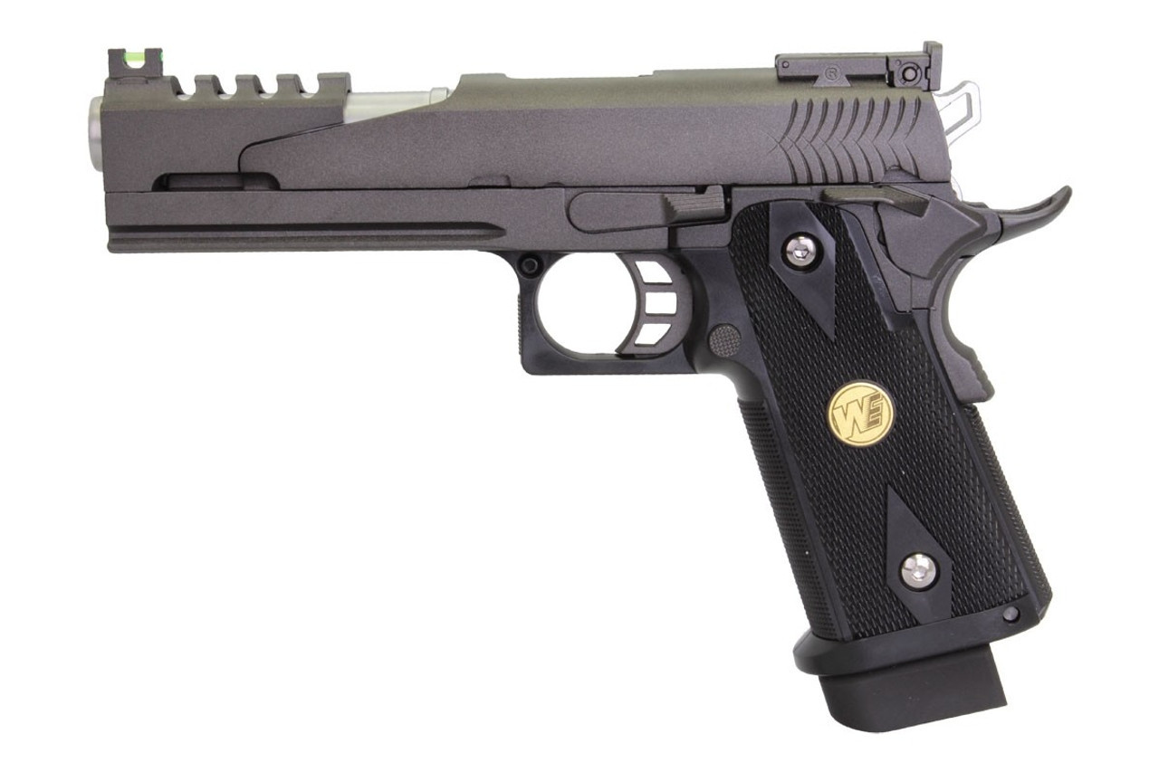 WE Tech Hi-Capa Dragon 5.1B Series with Full Auto in Black - bbguns4less