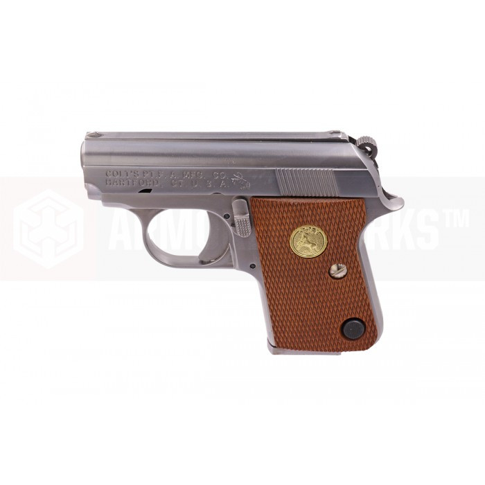 Cybergun Colt Junior 25 GBB Metal Airsoft Pistol in Silver - bbguns4less