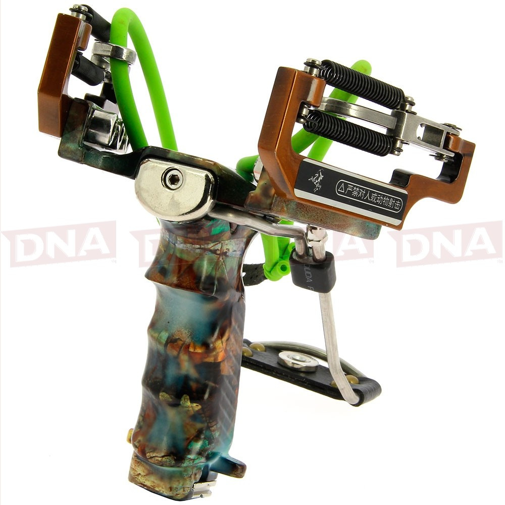 Deluxe Compound Slingshot in Toxic Green - bbguns4less