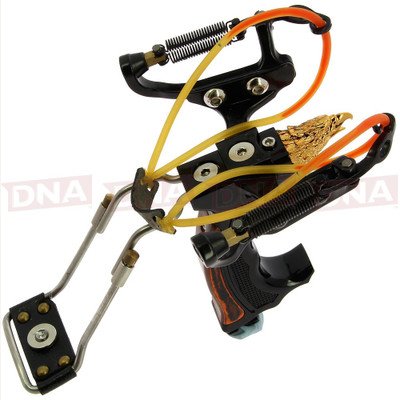 Deluxe Compound Eagle Slingshot With Wood Grip - bbguns4less