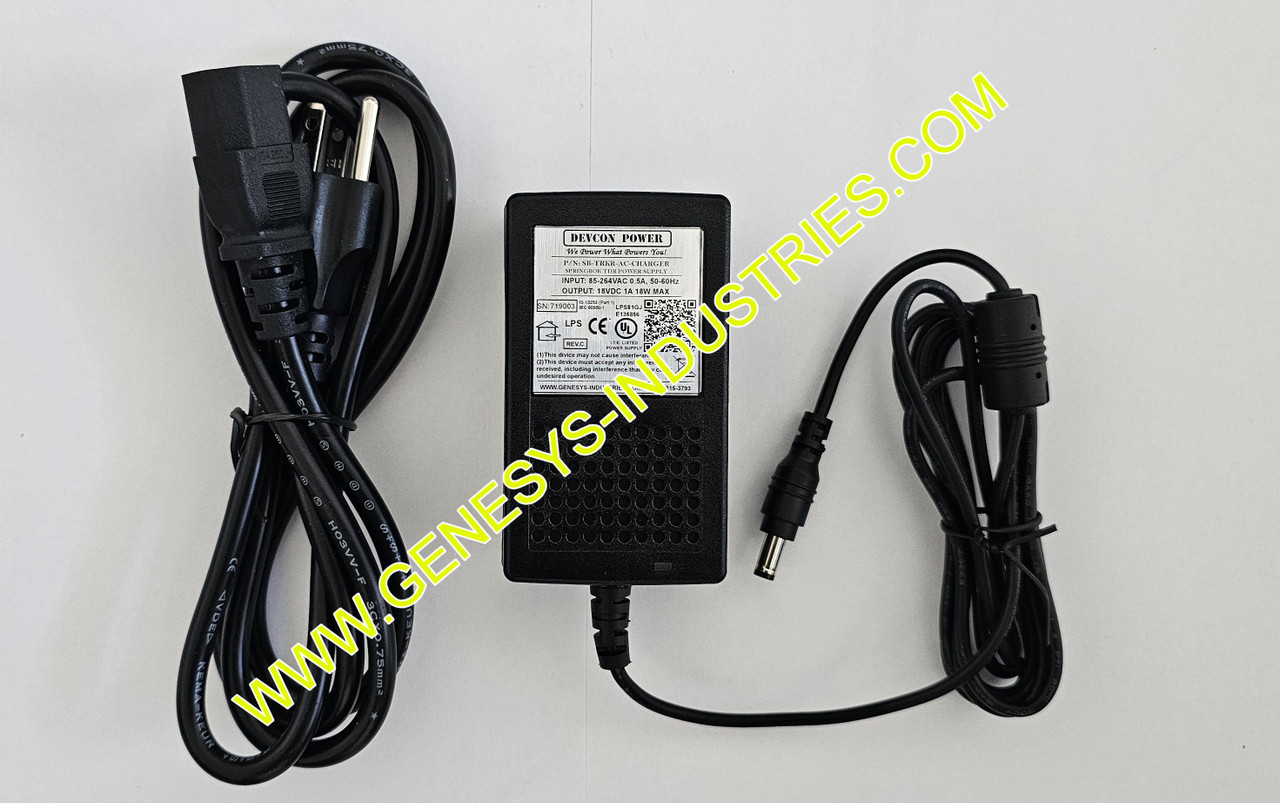 Springbok Tracker Pro TDR AC Charger SB-TRKR-AC-CHARGER - Genesys ...