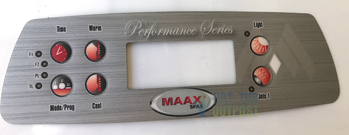 Maax Coleman Spa Performance 6 Button Control Panel Overlay 107734