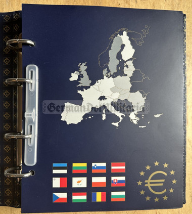 ob019 - large Euro coin collector display album - Leuchtturm - with ...