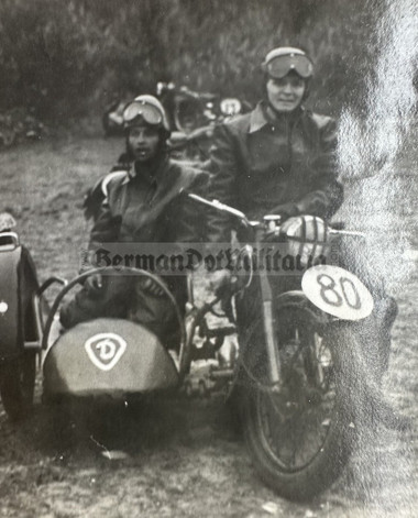ab155 - 1950s DVP Volkspolizei VP police motorcycle rally competition ...