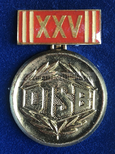 om232 - 25th anniversary of the DTSB presentation medal in box ...