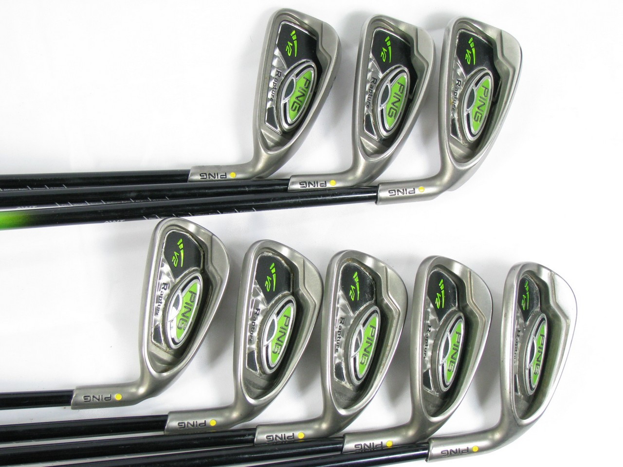Ping Rapture V2 YELLOW DOT Iron Set 3-PW w/ Graphite TFC 939 i Regular ...