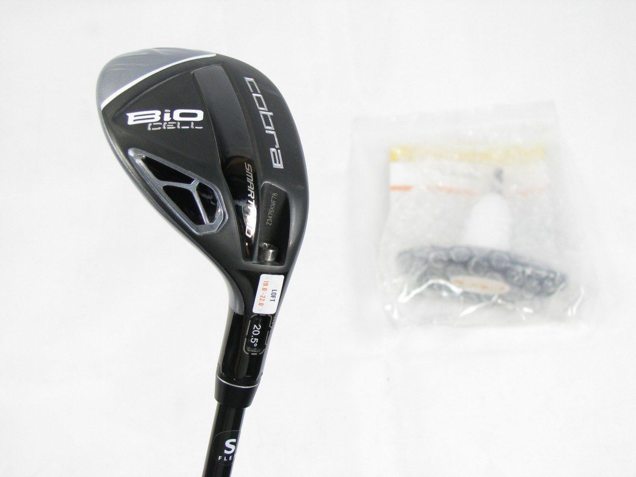 Cobra Bio Cell BLACK 3-4 Hybrid 19*-22* w/ Graphite Stiff Flex +Tool ...