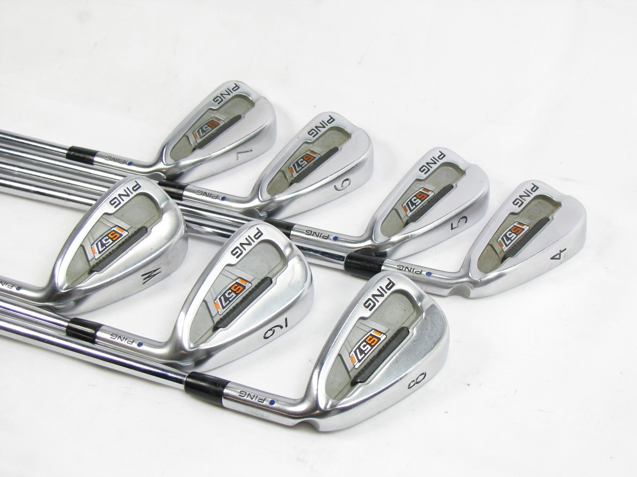 Ping S57 BLUE DOT Iron Set 4-PW w/ Steel KBS Tour X Extra Stiff - Clubs ...