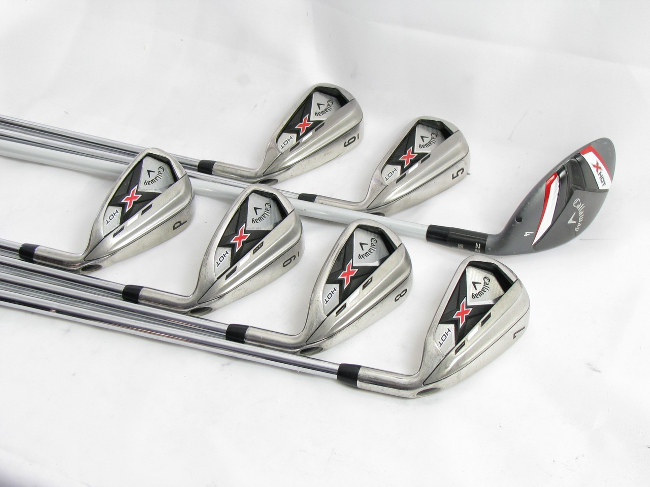 Callaway X Hot Iron and Hybrid set 4-PW w/ Steel SpeedStep 85 Regular ...