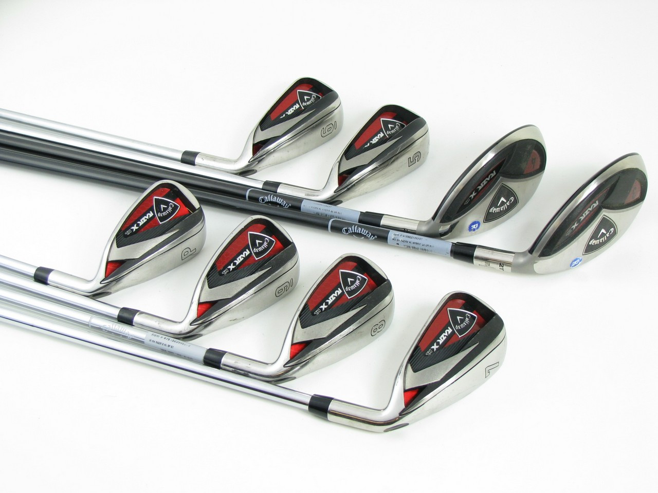 Callaway RAZR X HL Combo iron set 3-PW w/ Steel Uniflex and Graphite ...