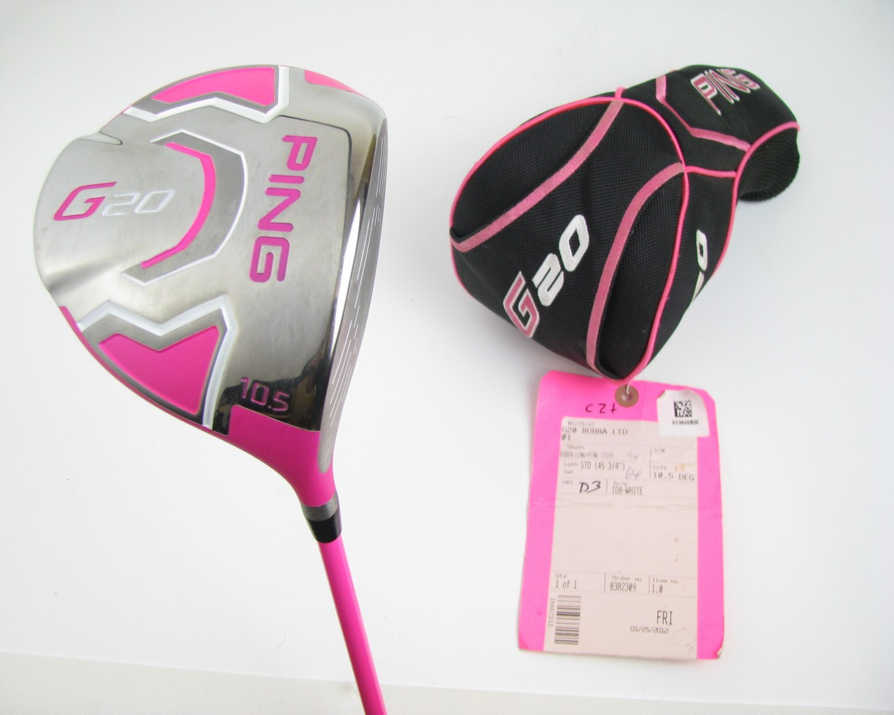 Ping G20 Bubba Watson Limited Edition 2012 PINK Driver 10.5 degree w ...