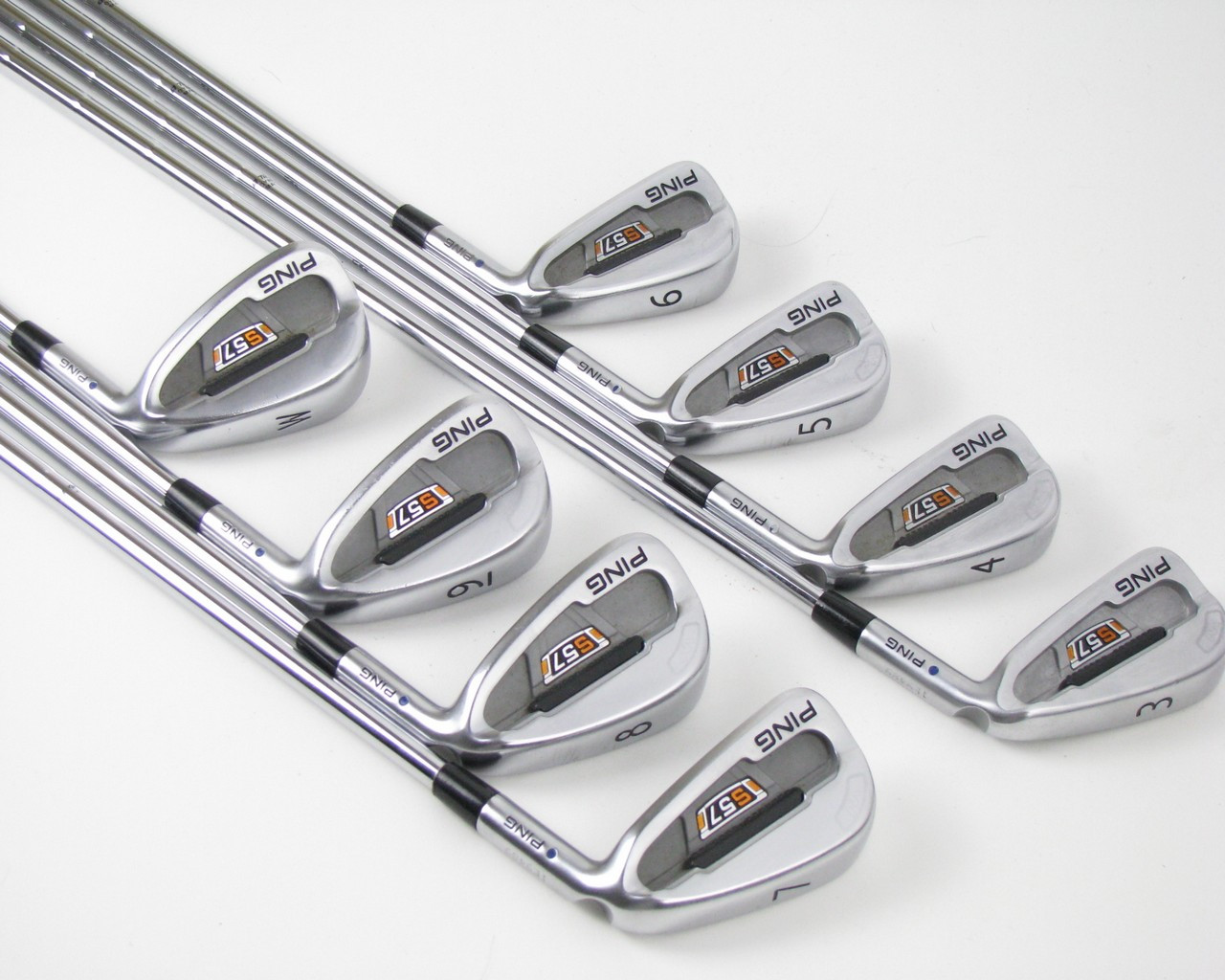 Ping S57 BLUE DOT Iron Set 3-PW w/ Dynamic Gold S300 Stiff -1/4" (Out ...