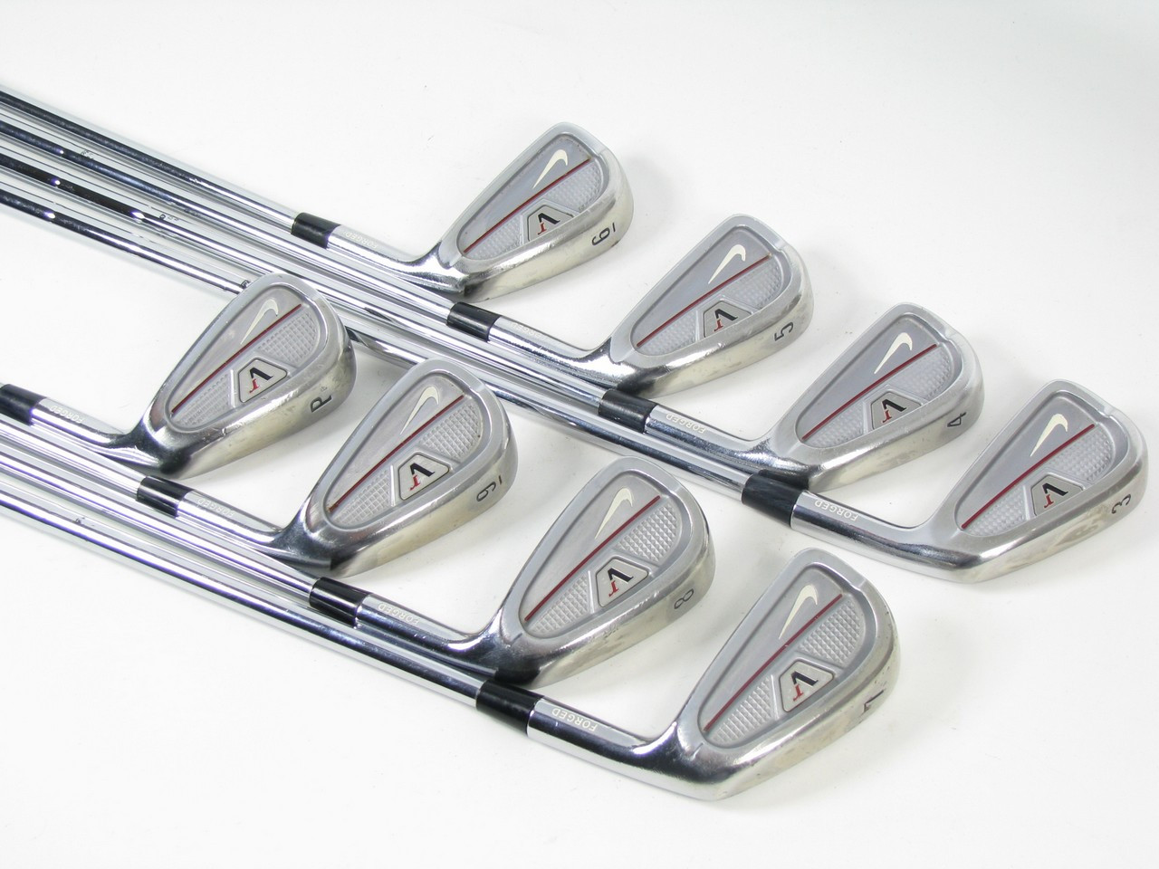 Nike Victory Red Split Cavity Forged iron set 3-PW w/Dynamic Gold ...
