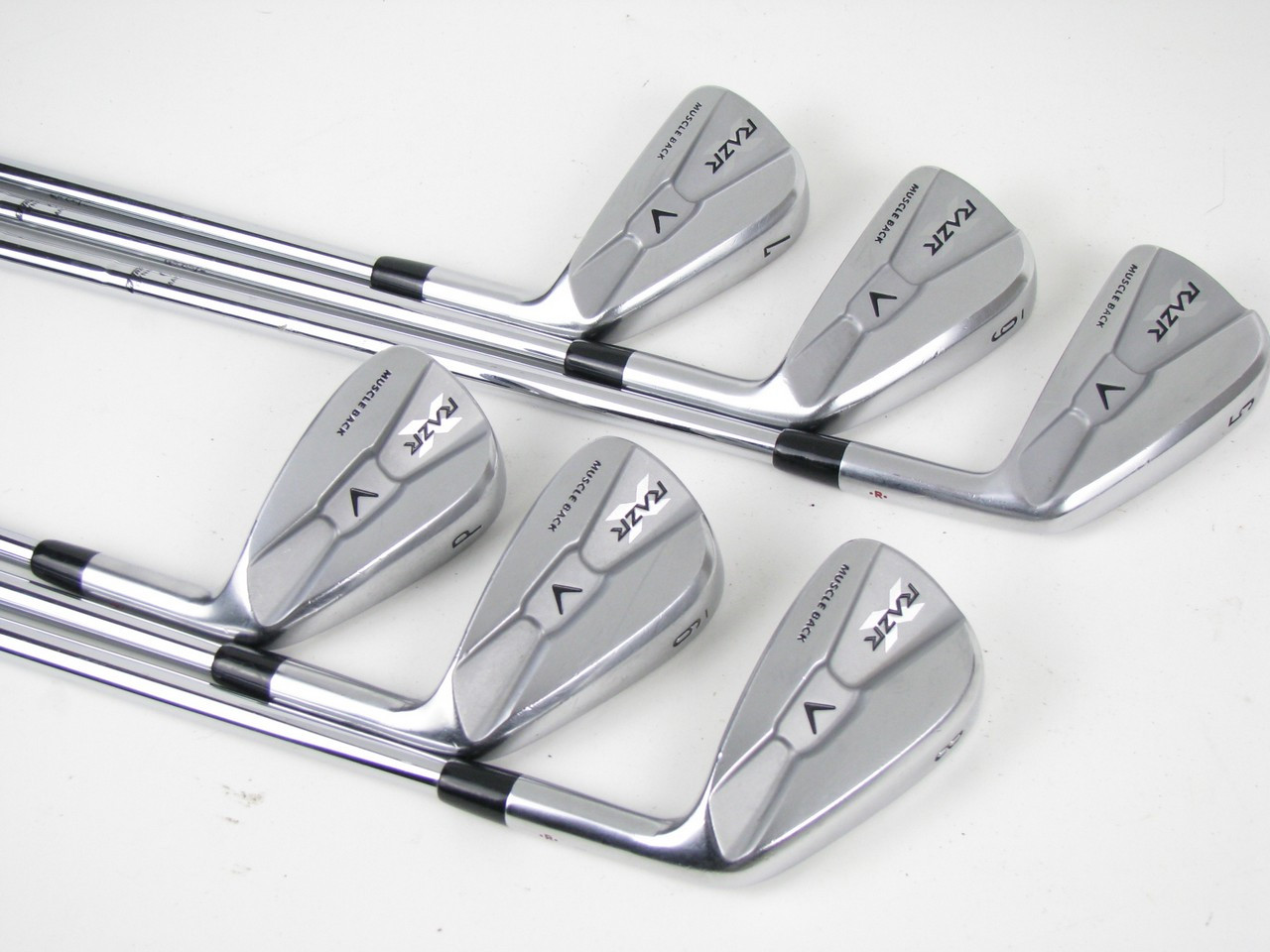 Callaway RAZR X Muscleback iron set 5-PW Flat 2 degree w/ Dynamic Gold ...