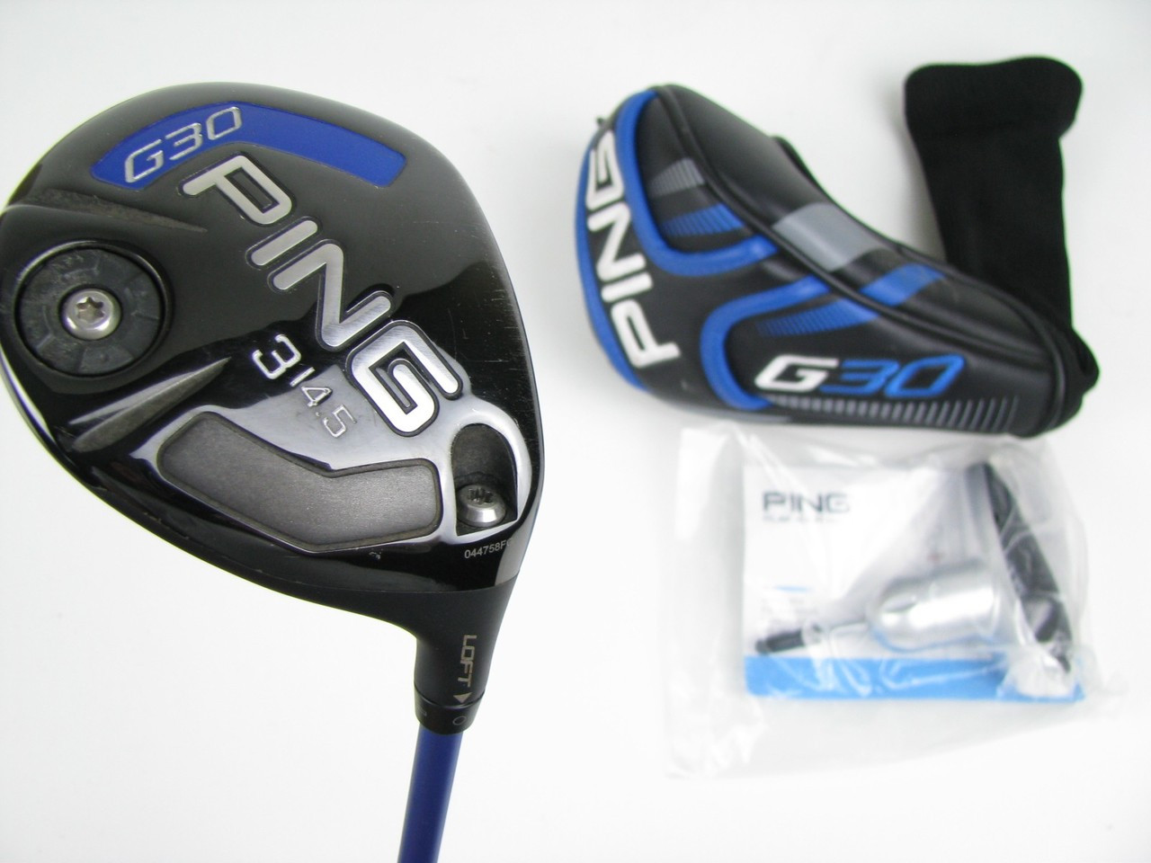 Ping G30 Fairway 3 wood 14.5* w/ Graphite TFC 419 Stiff Flex +Headcover ...