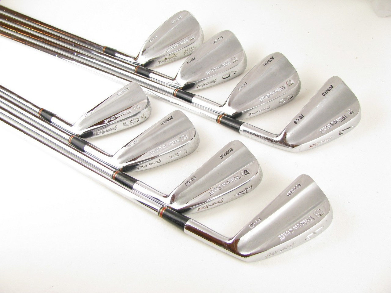 VINTAGE Wilson Staff FG-53 Gooseneck Forged iron set 3-PW w/ Dynamic ...