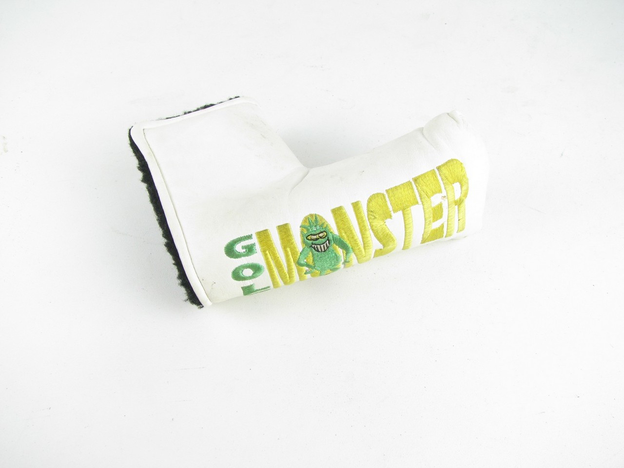 Golf Monster Putter Headcover WHITE - Clubs n Covers Golf