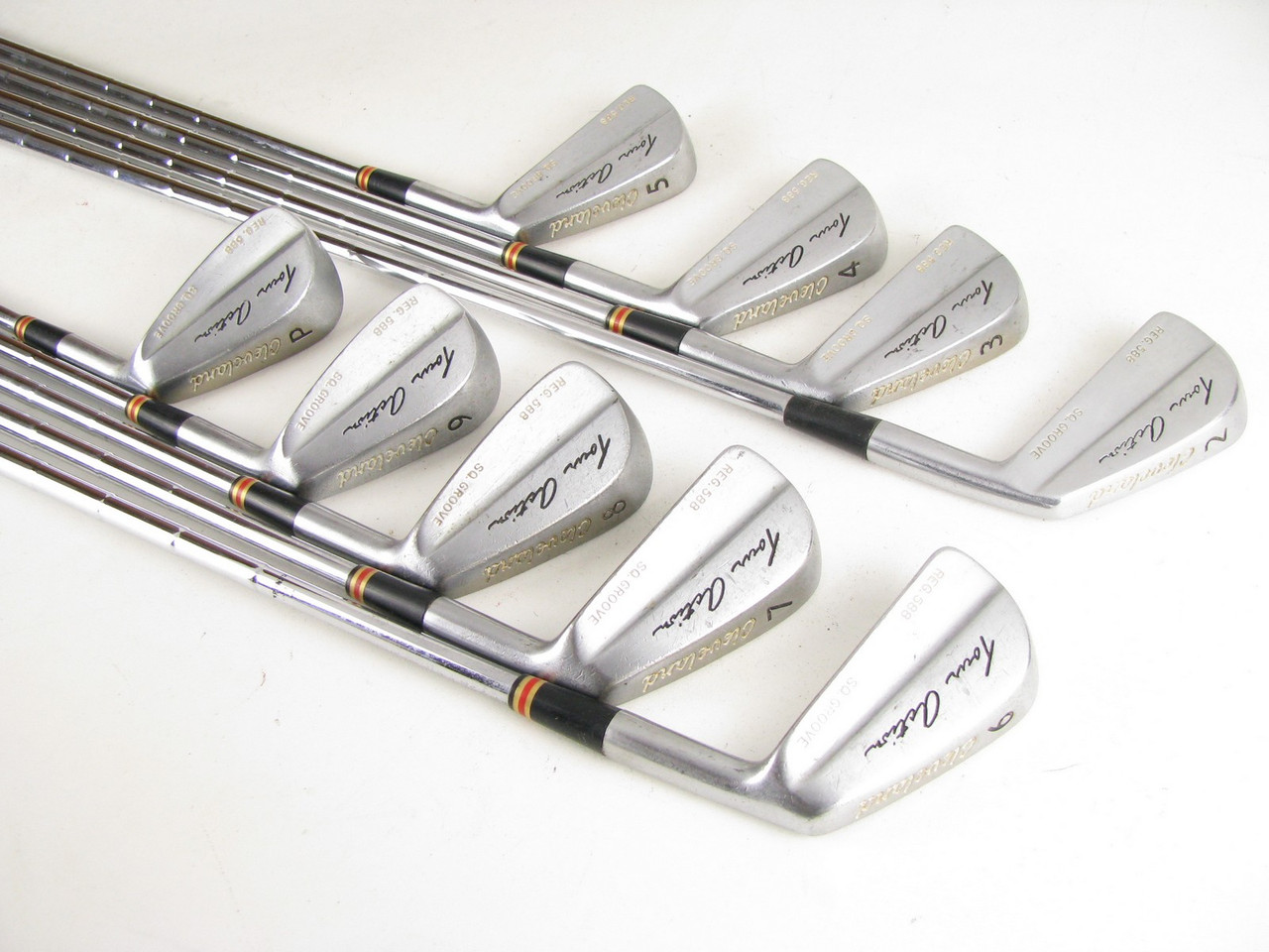 Cleveland Reg.588 SQ Groove iron set 2-PW w/ Steel Brunswick Phoenix ...